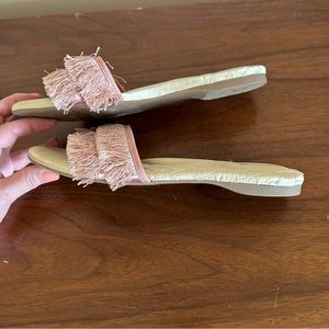 Birdies | Shoes | Birdies Blush Pink Fringe Sparrow Sandal | Poshmark